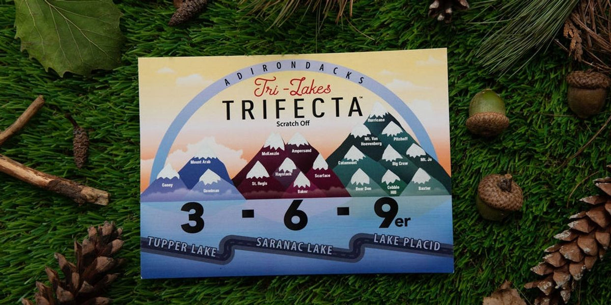 PeakQuest Tri-Lakes Trifecta Adirondack Scratch Card 5"x7" – Grasse ...